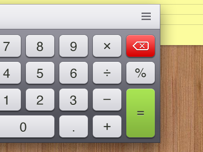 Calculator Keypad by Callum Chapman on Dribbble