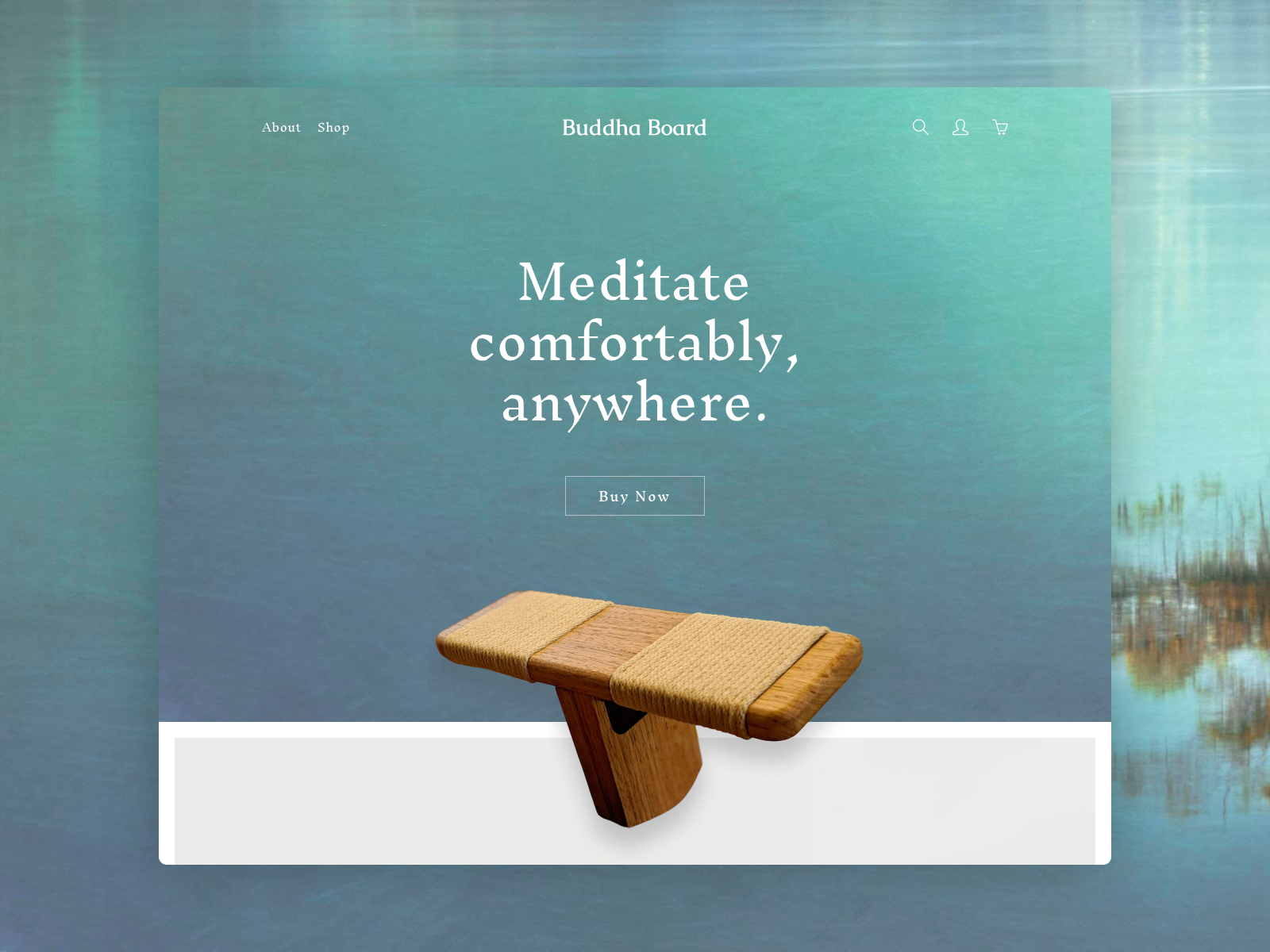 Buddha Board Product Homepage by Ben Ratner on Dribbble