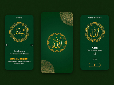 Islamic App UI Design by Malik Arbab Awan on Dribbble