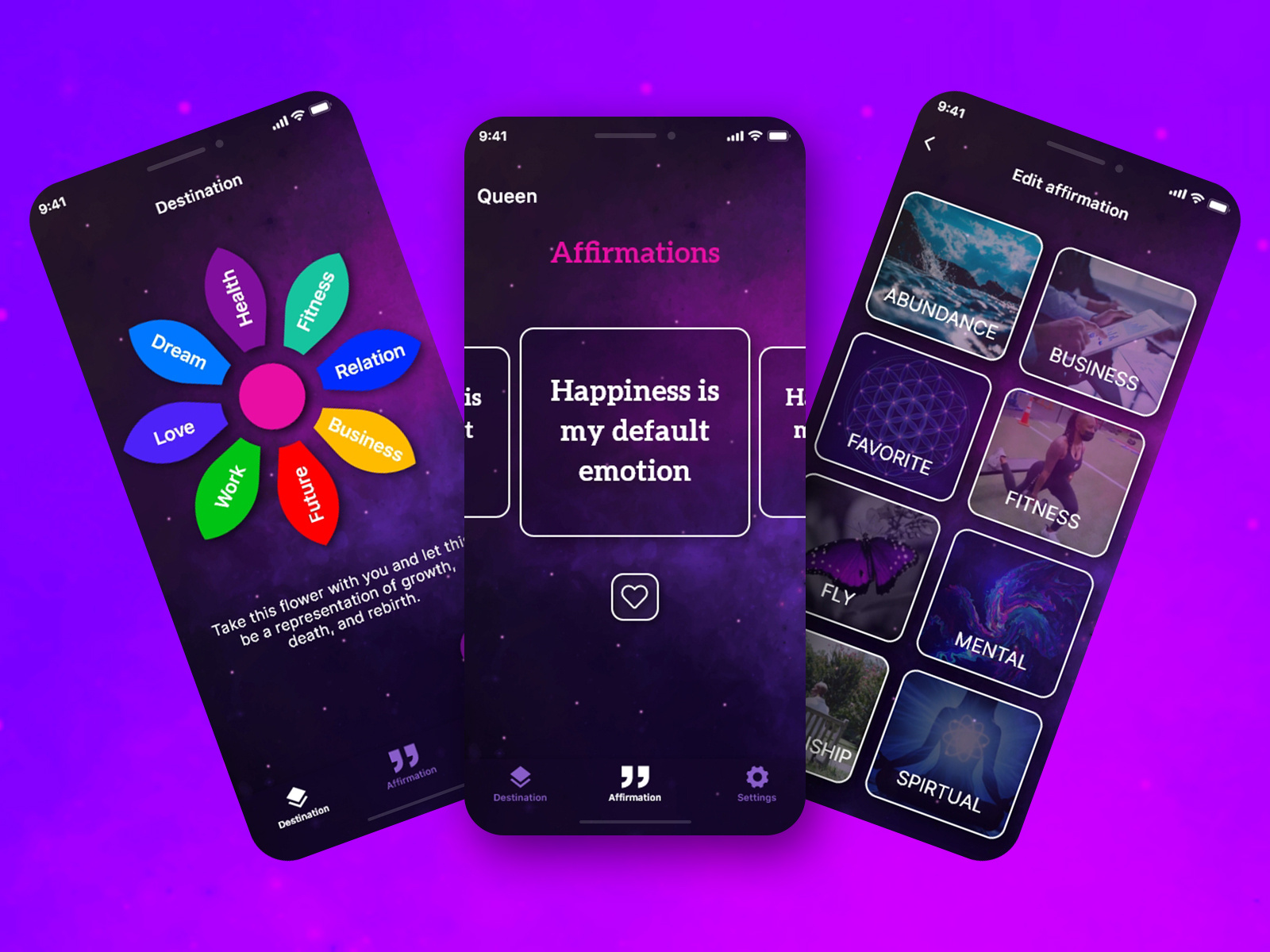 Affirmation Mobile App by Malik Arbab Awan on Dribbble