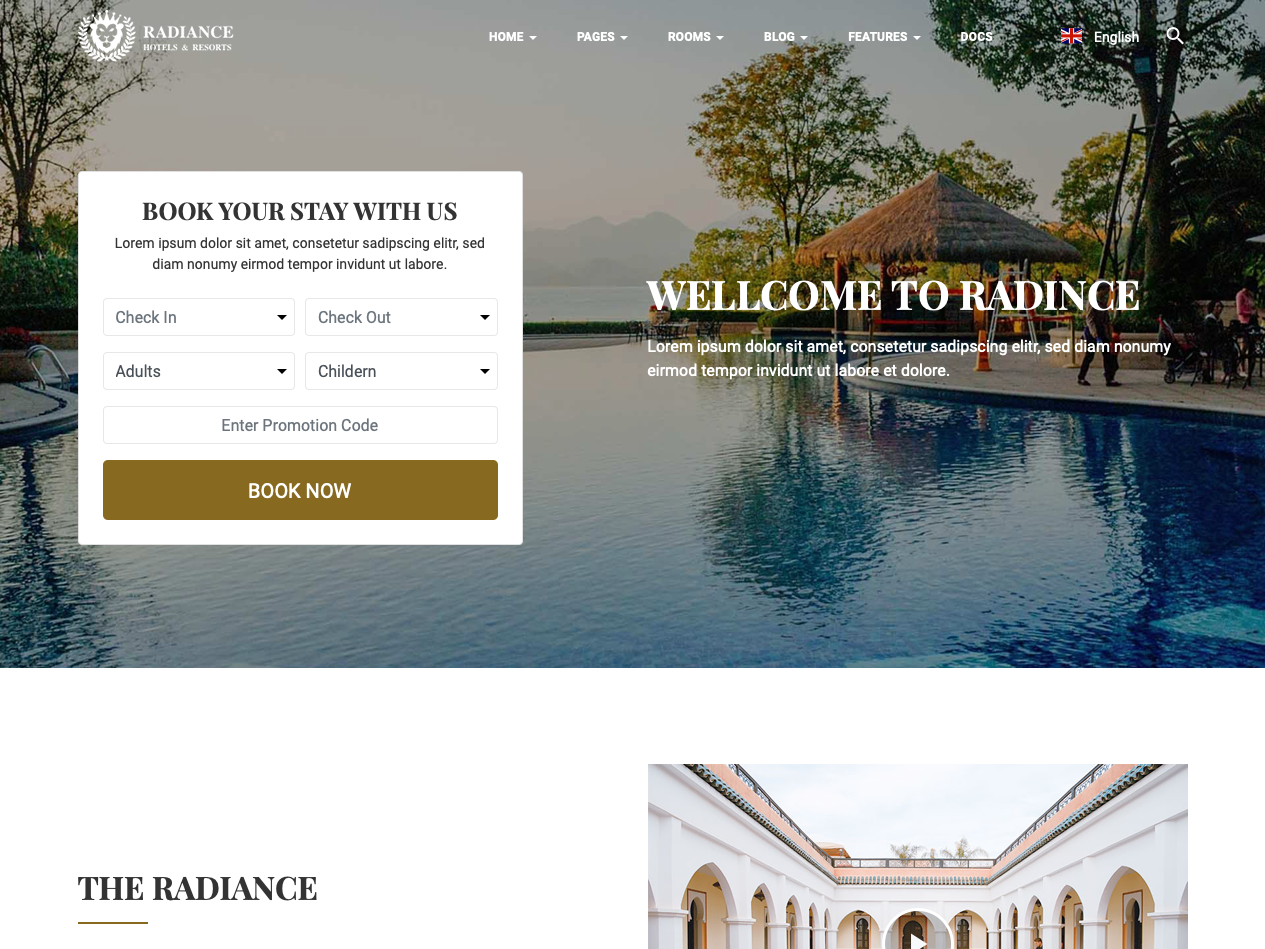 Hotel HTML Template by Yuka Sung on Dribbble