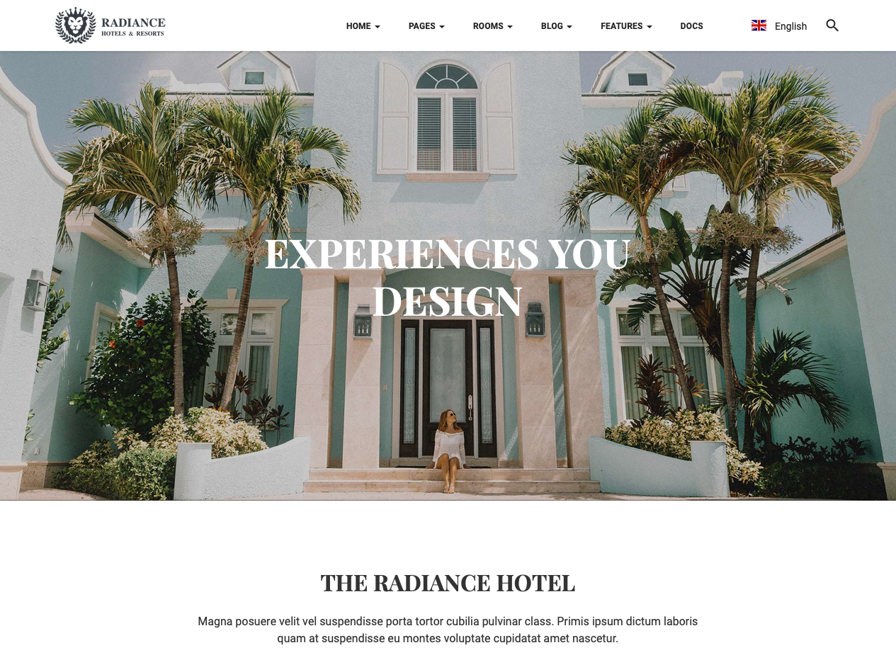 Adobe XD- Resort and Hotel HTML Template by Yuka Sung on Dribbble