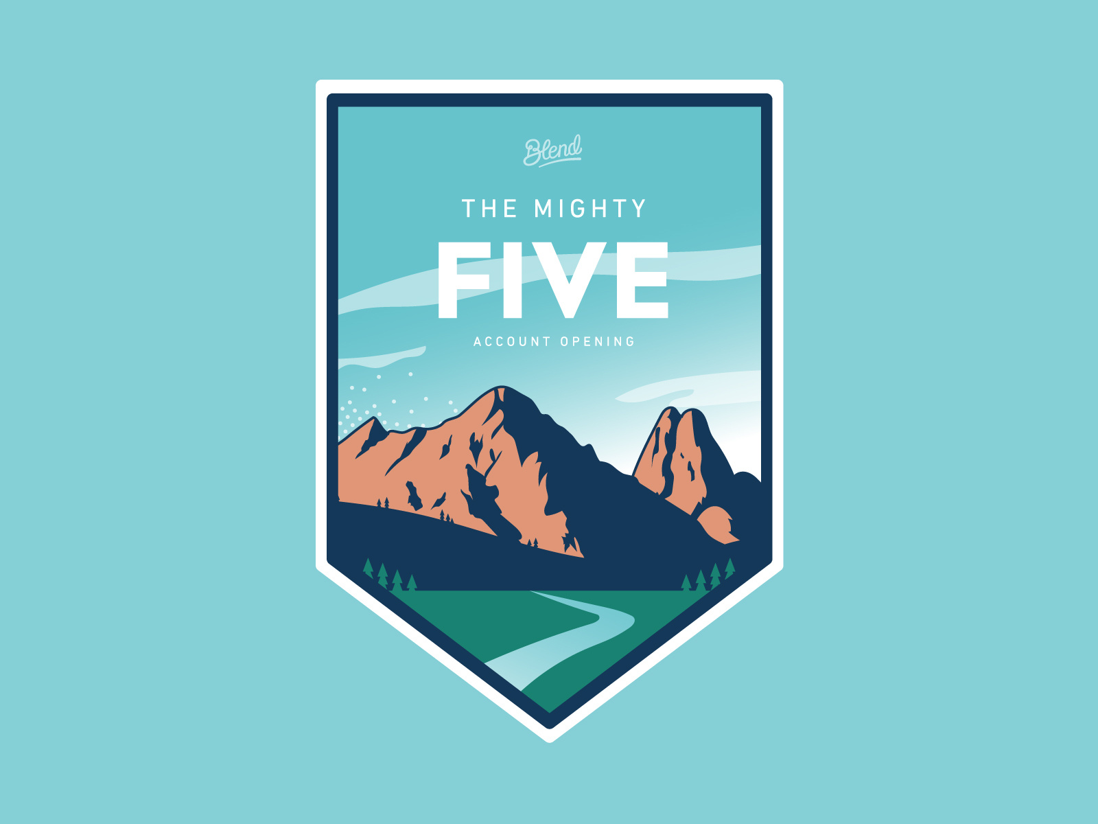 Mighty Five Sticker by Justin Rands for Blend on Dribbble