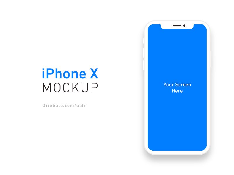 IphoneX Mockup by Ahmed Ali on Dribbble