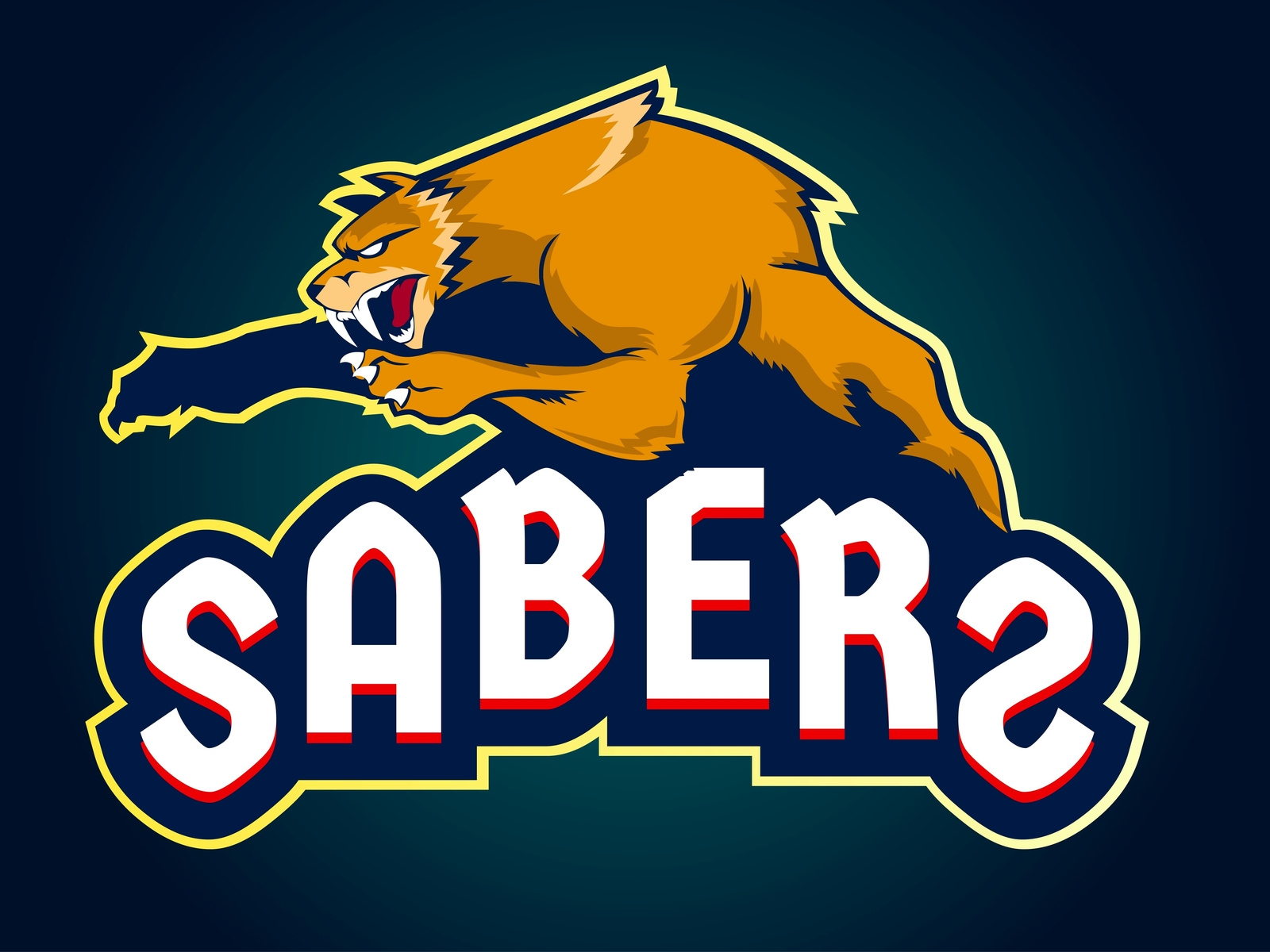 Sabertooth Or Smilodon Mascot Esport Logo by Muhammad Setiawan on Dribbble