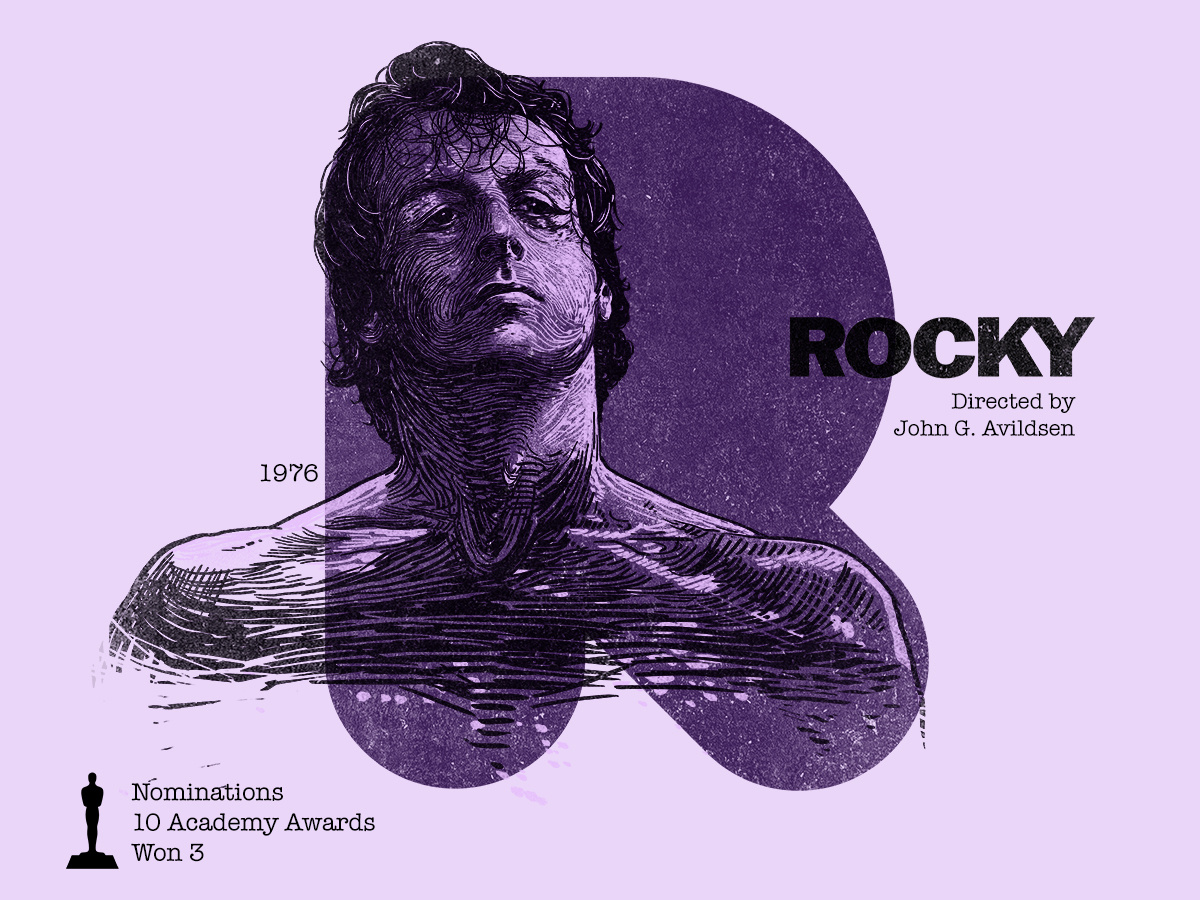 R for movie 'Rocky'. by Nirav Khant on Dribbble