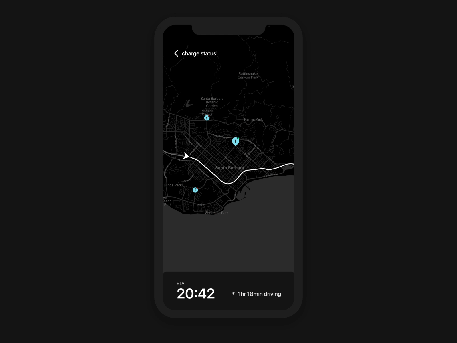 EV Range Map by Stuart White on Dribbble
