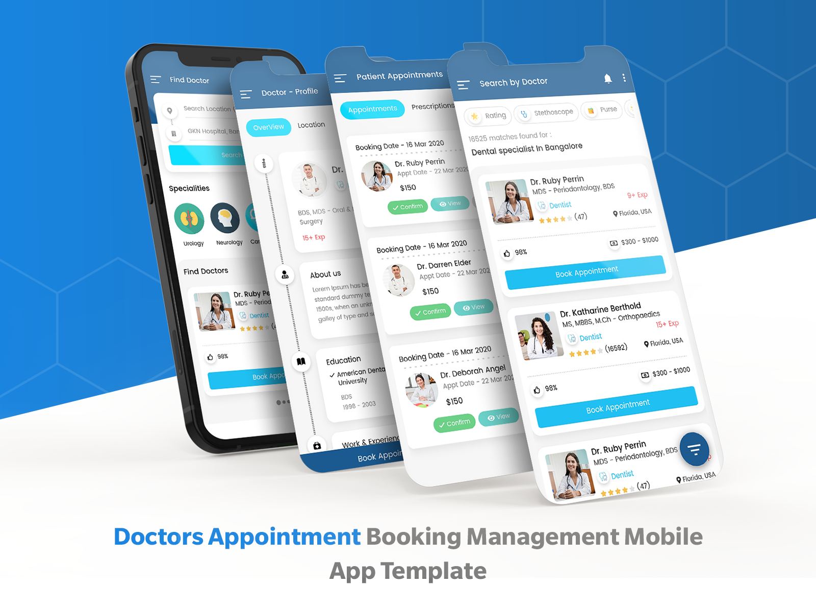 Doccure - Appointment Booking Management Mobile App Template by Dreams ...