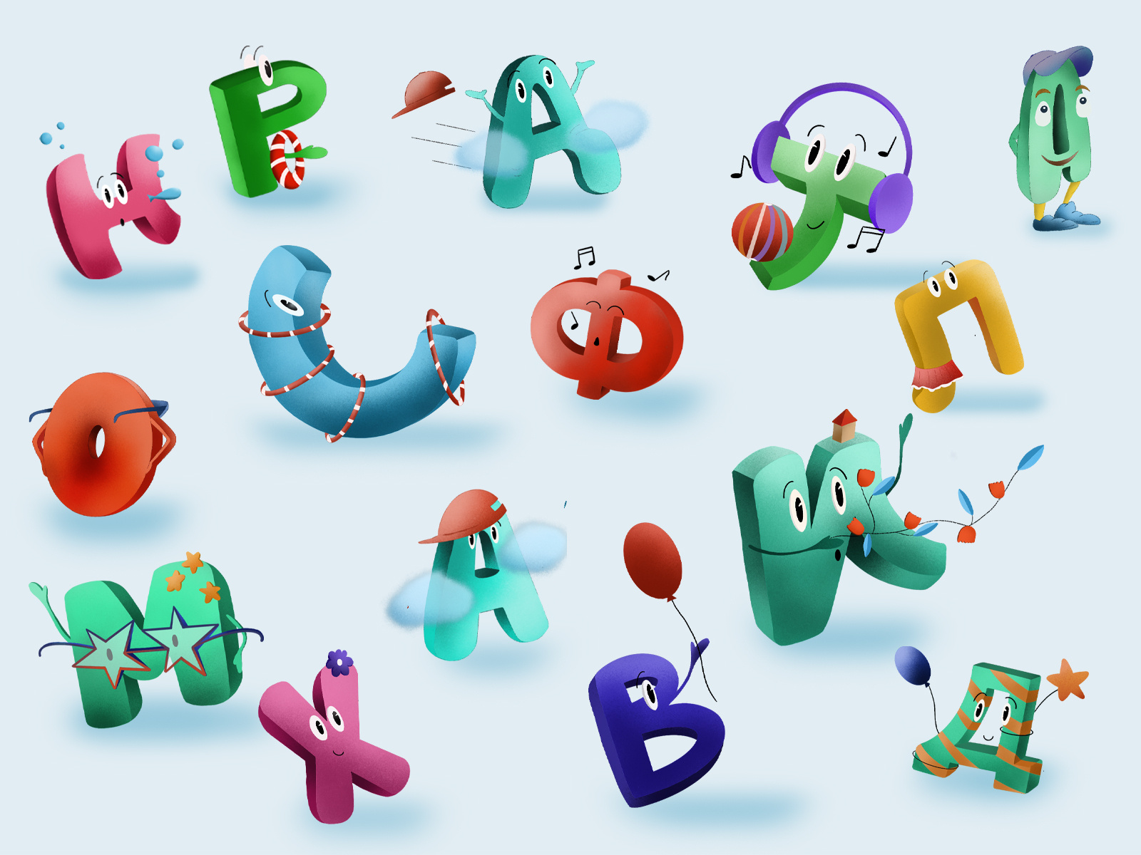 Letters by Lara Zigic on Dribbble