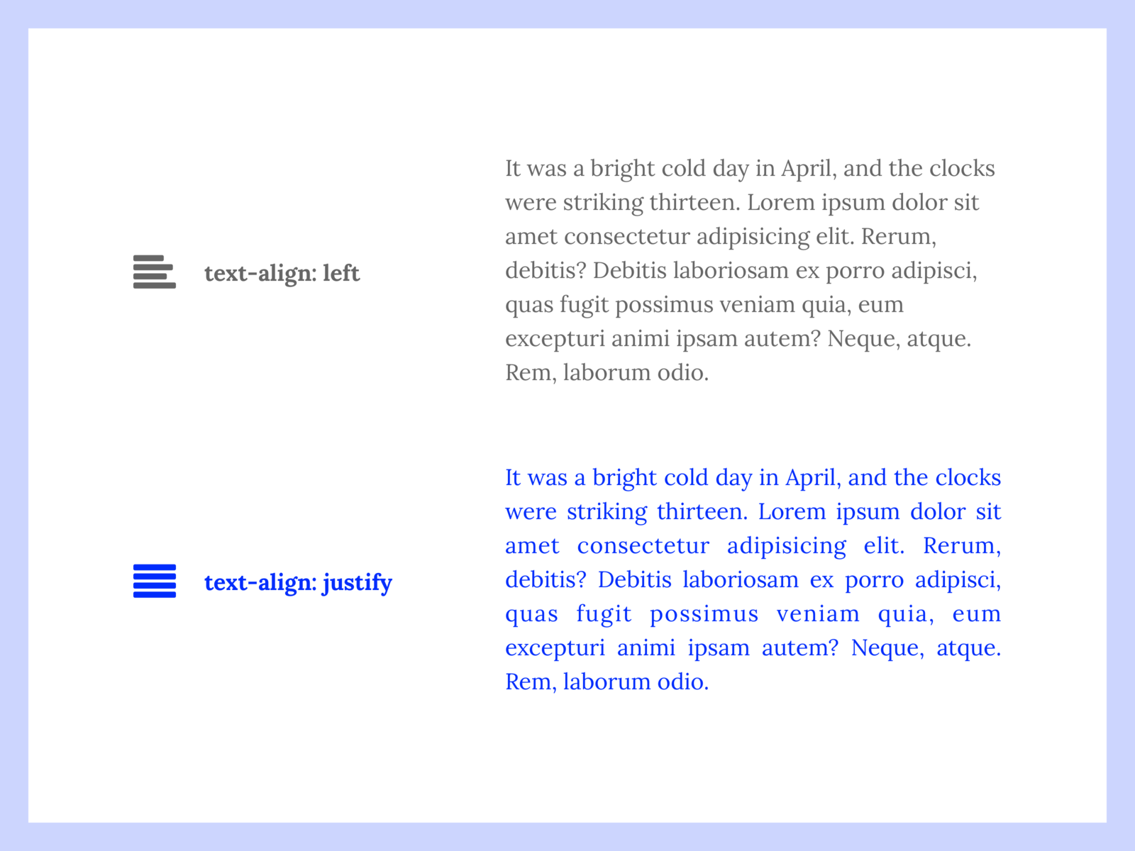 Text Align Justify By Tdarb On Dribbble