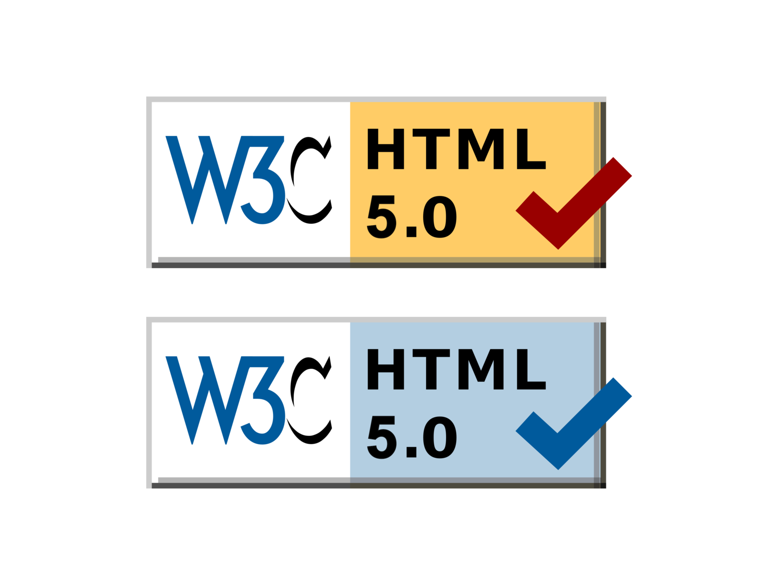 HTML5 Validator Badges By Tdarb On Dribbble