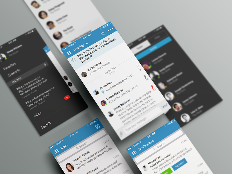 Mobile Communication iPhone App by impekable on Dribbble