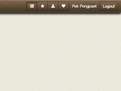 Updated Toolbar Header by impekable on Dribbble