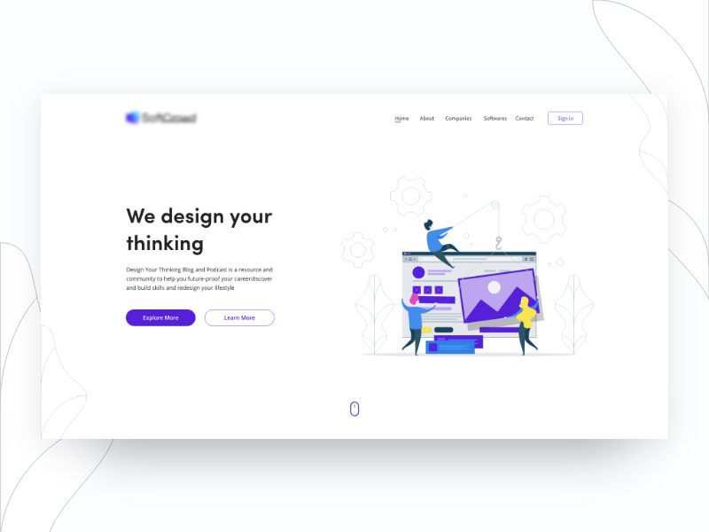 Header card design by ThemeRox on Dribbble