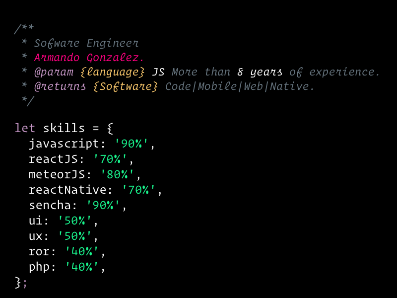 Resume by Armando Gonzalez on Dribbble