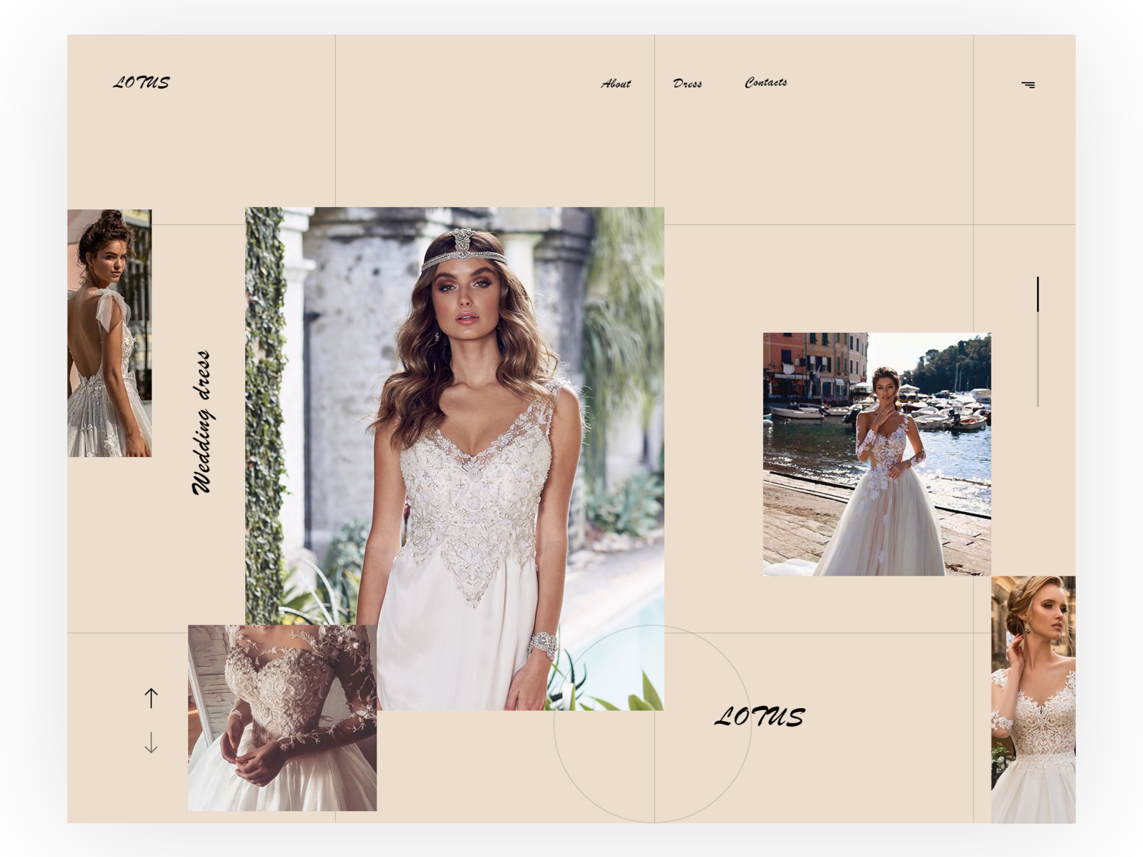 Wedding Dress Web UI by Tati Pircxalava on Dribbble