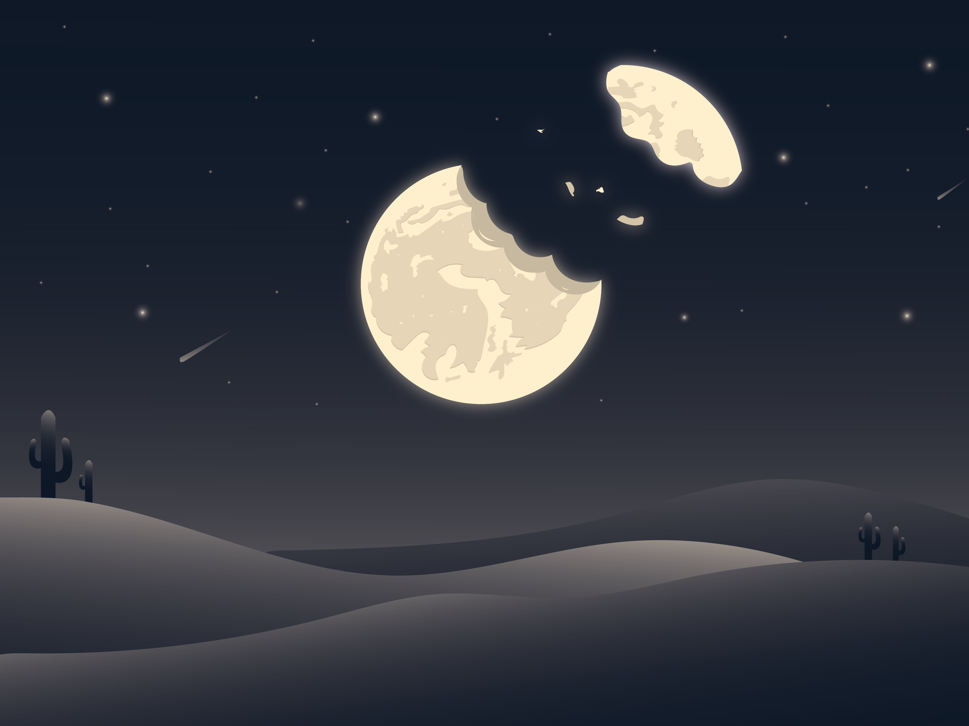 Moon Bite by Gowtham on Dribbble