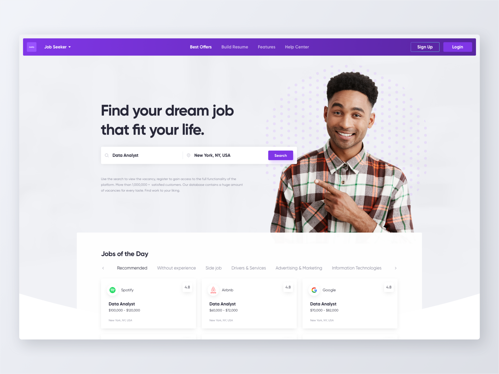Landing Page by UX Wireflow on Dribbble