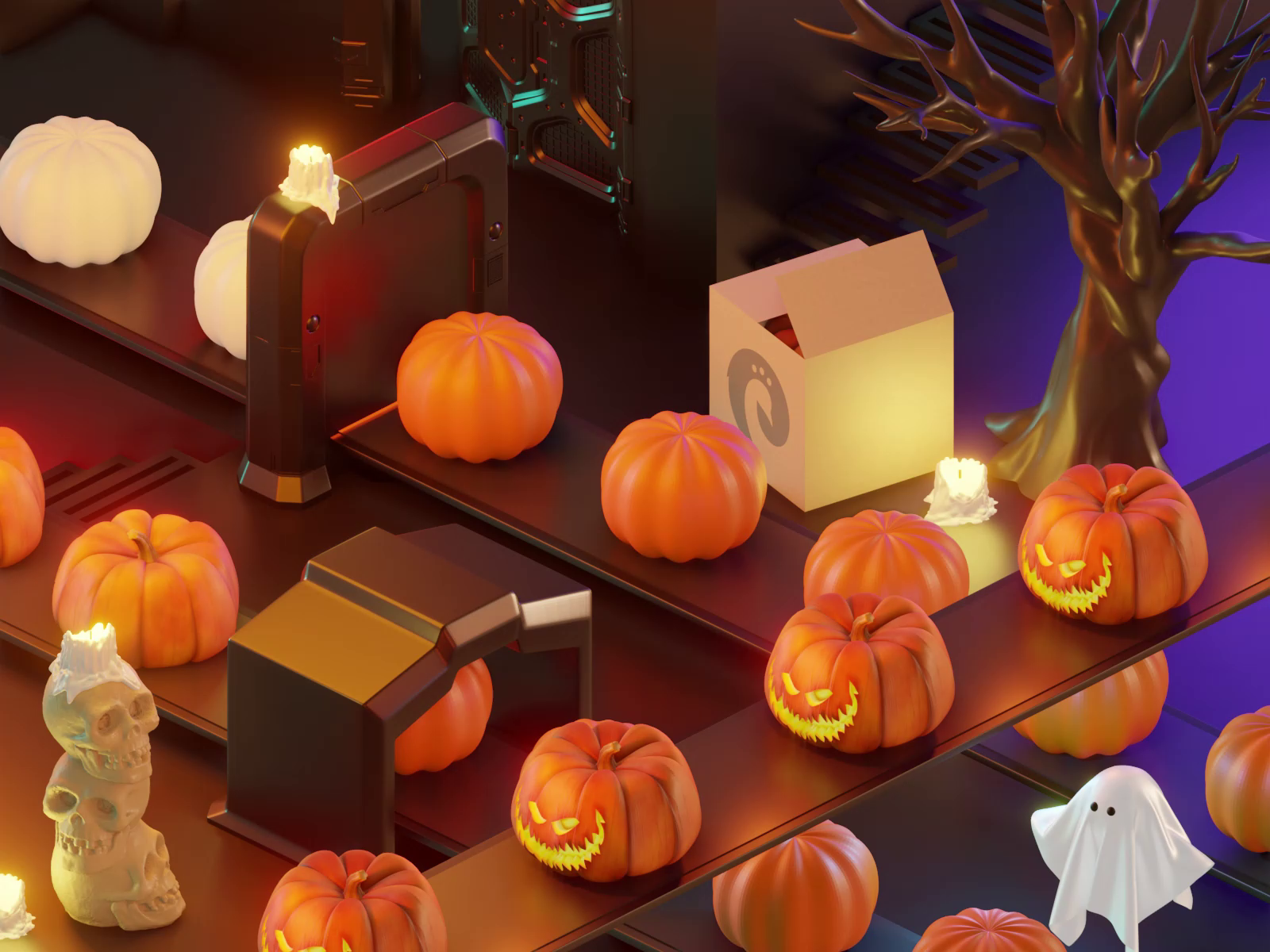 Halloween factory by Armin on Dribbble