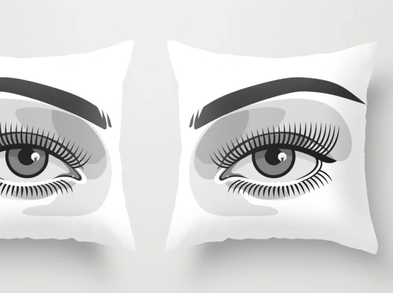 Eyes, Pillows Decoration Design by Andrew Turtsevych on Dribbble