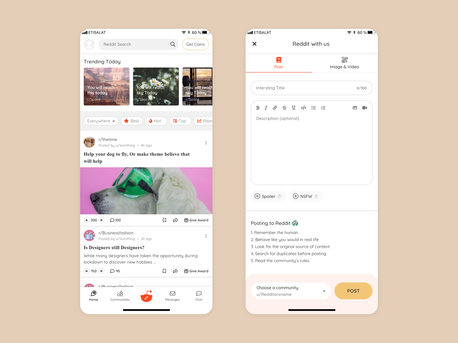 Reddit Redesign by Mohamed Sharaf on Dribbble