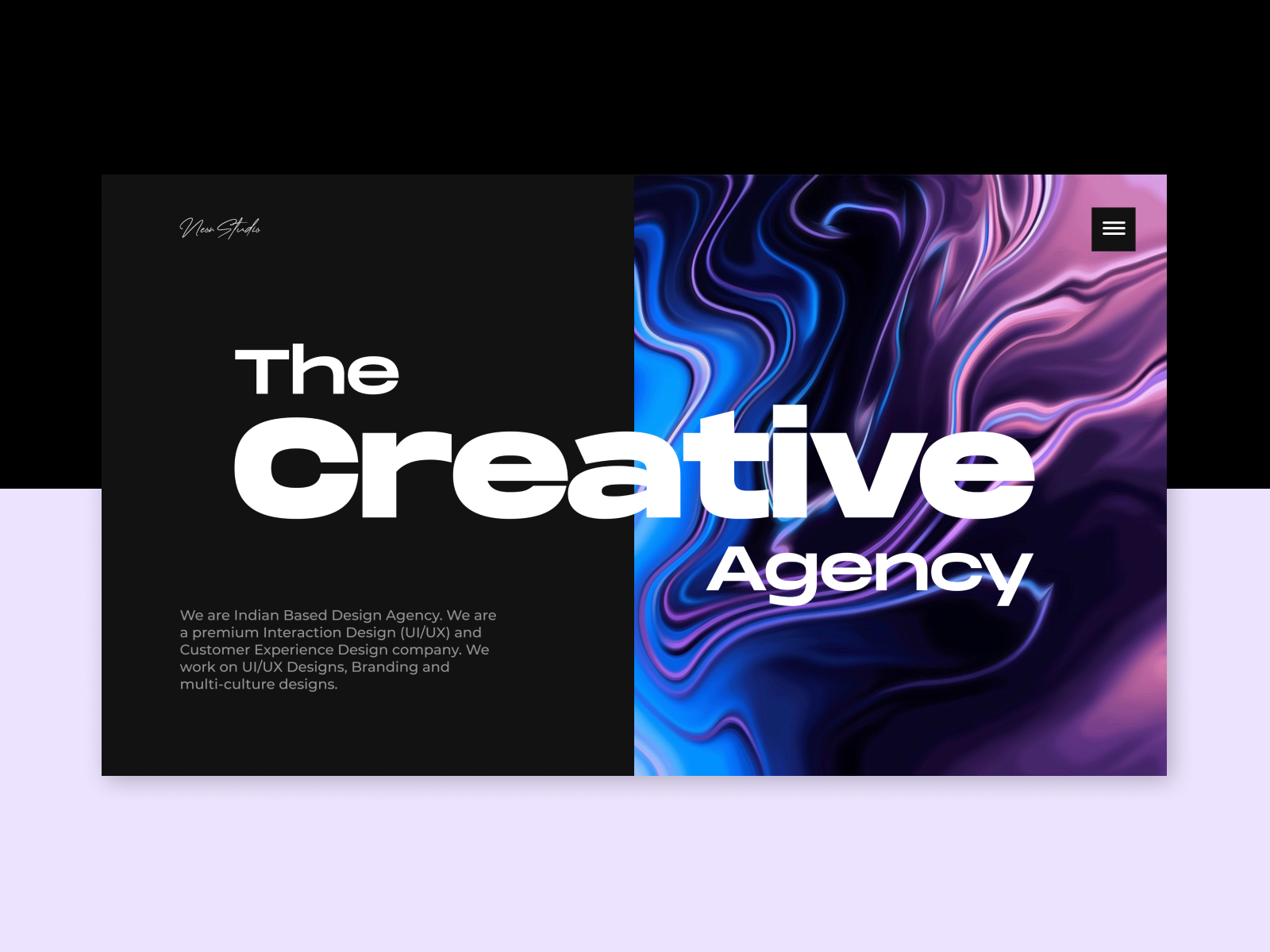 Neon Studio Website by Sujith on Dribbble