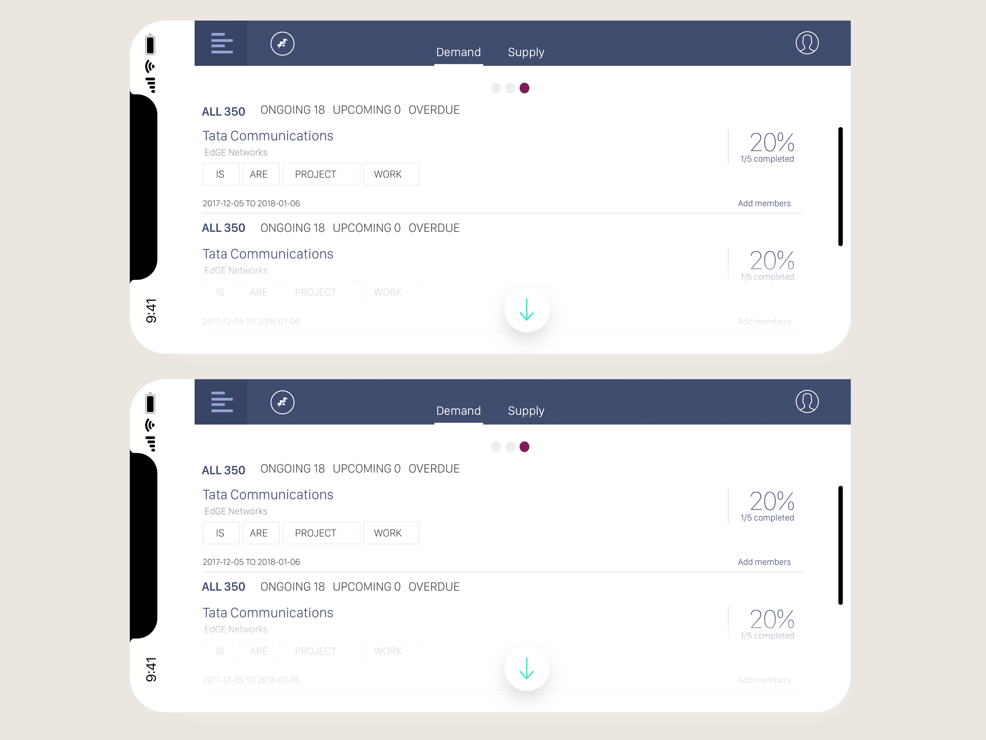 Dribbble - mobile_screen.png by Reji A.N