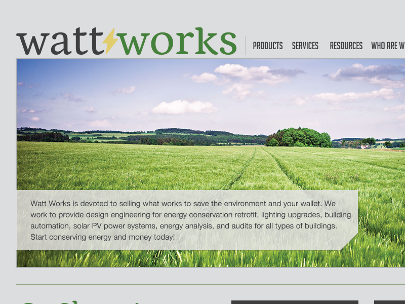 WattWorks Inc. Site Redesign by kade hall on Dribbble