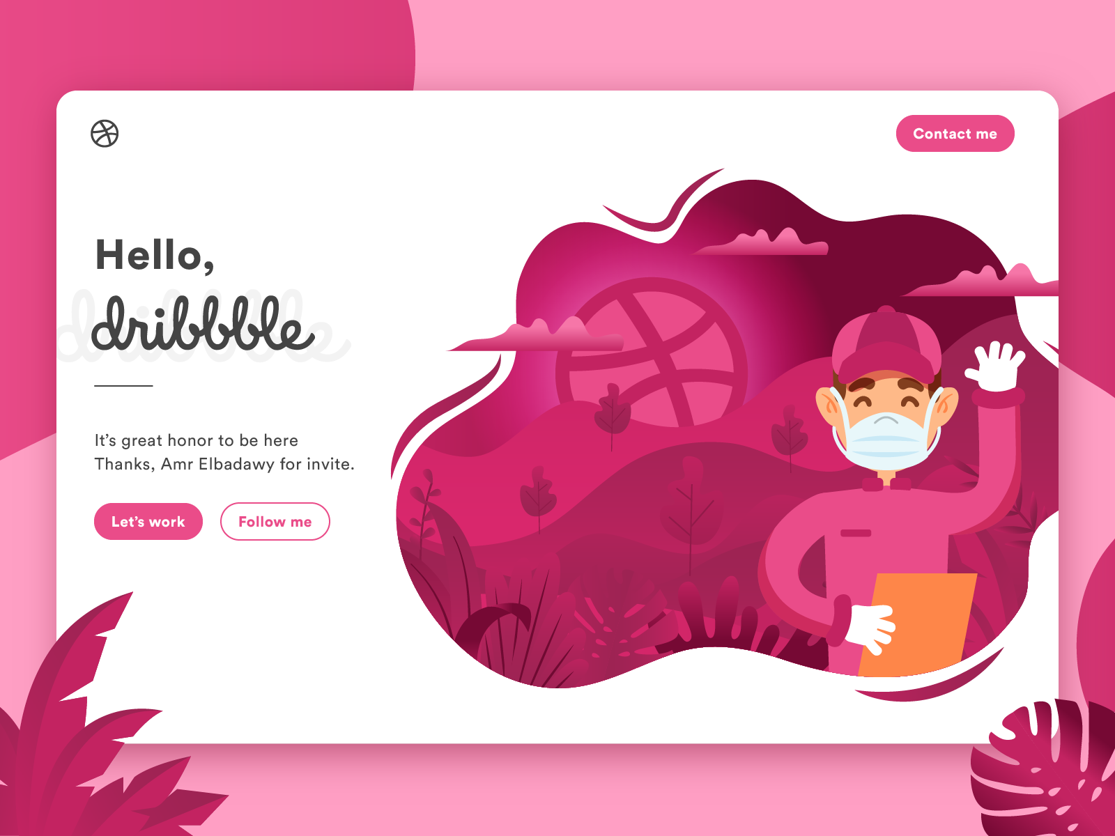 Hello Dribbble!! by Meet Vora on Dribbble