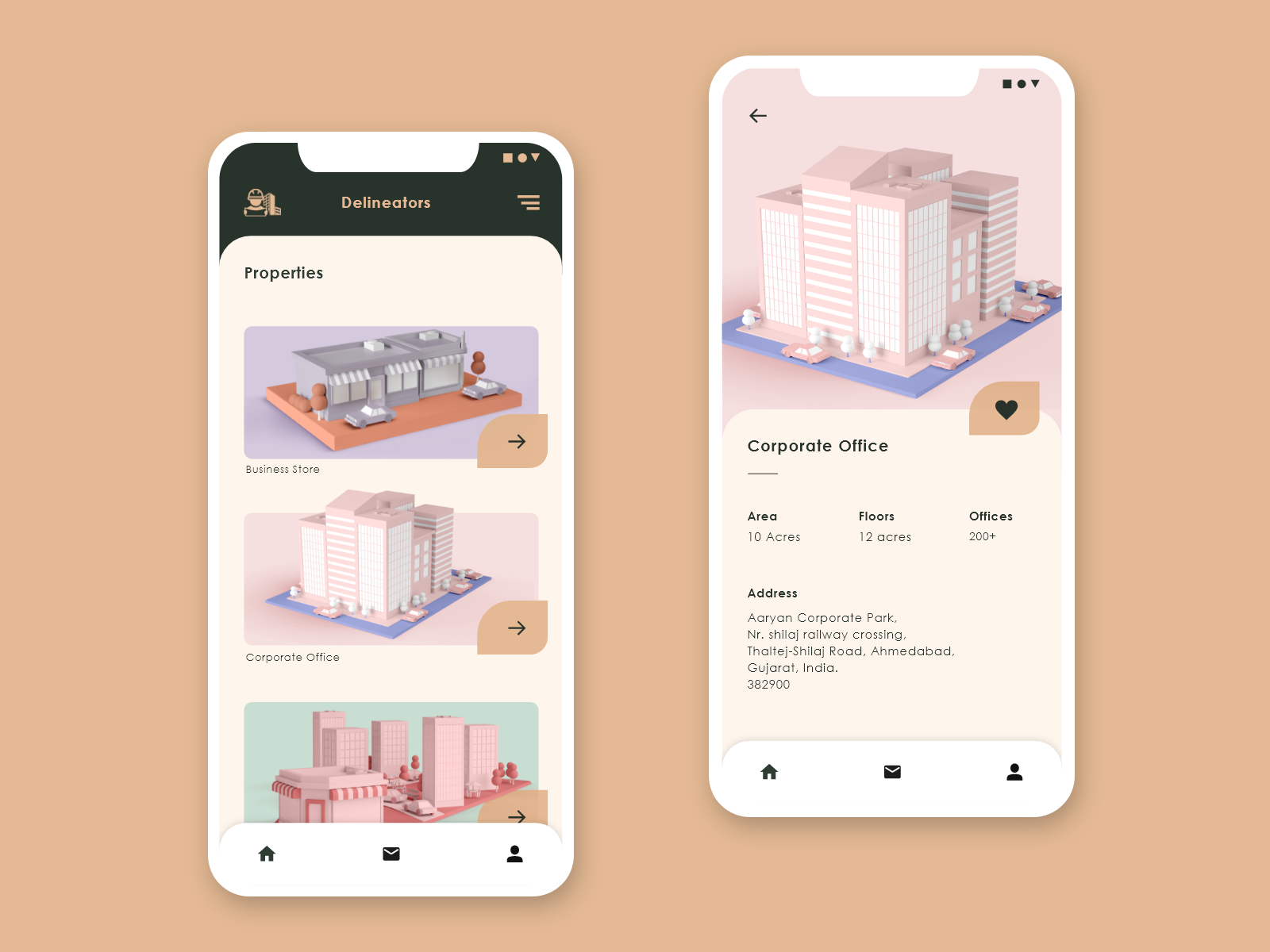 Construction Company Mobile App Design by Meet Vora on Dribbble