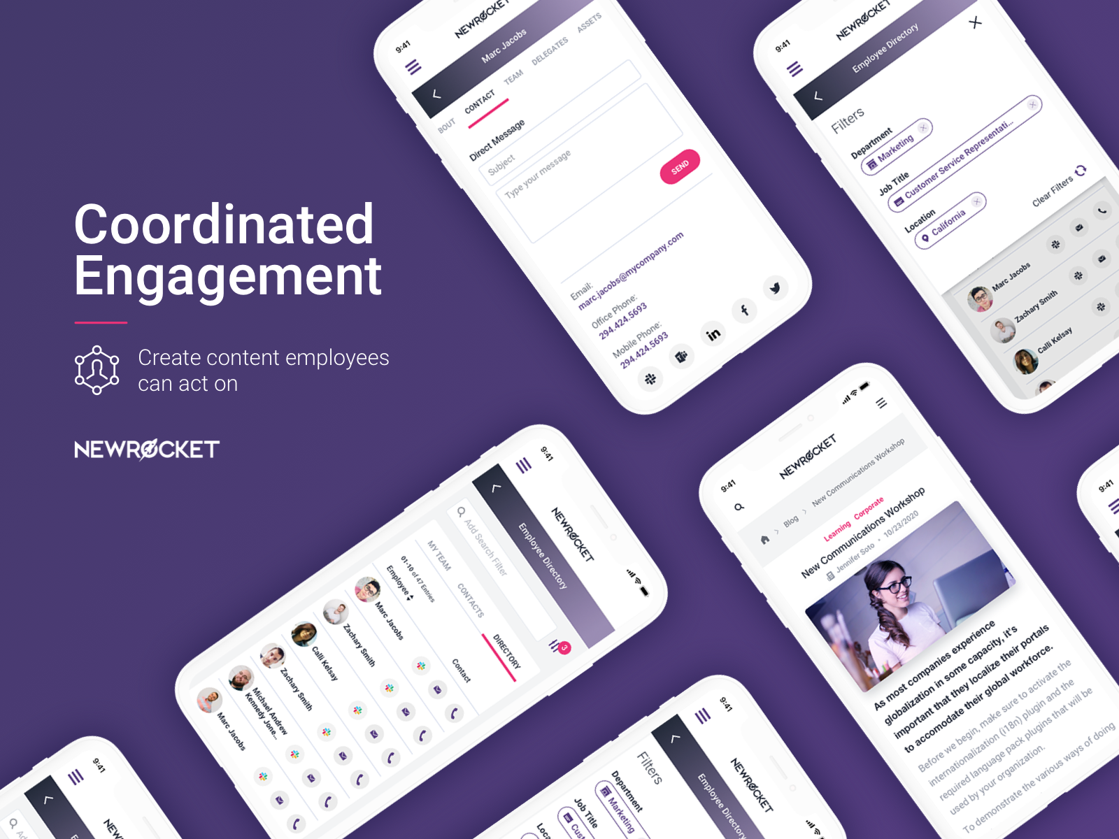 NewRocket Intranet Mobile Design for ServiceNow by Matt Adams for ...