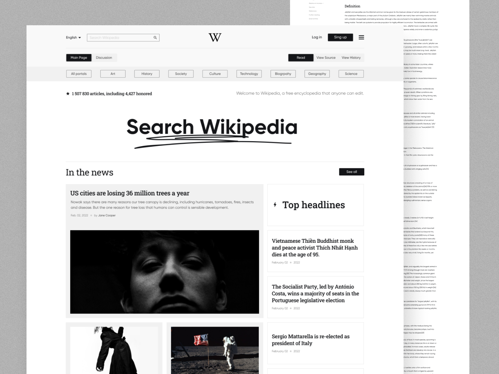 Wikipedia Concept by Karina Koryl on Dribbble