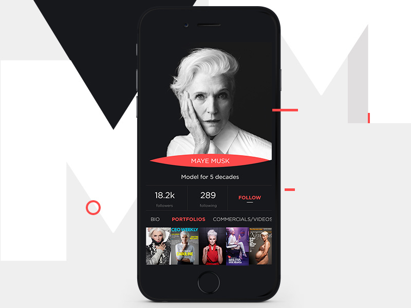Profile Screen designs, themes, templates and downloadable graphic ...