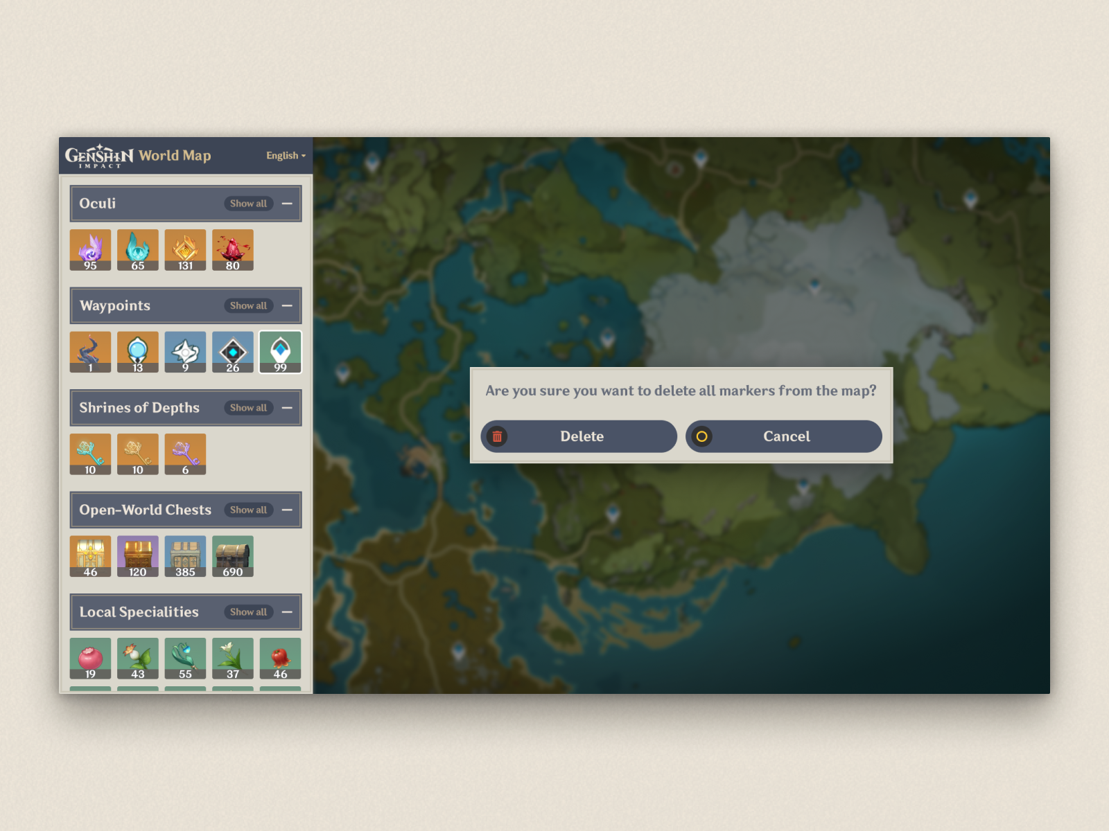 Interactive world map genshin impact