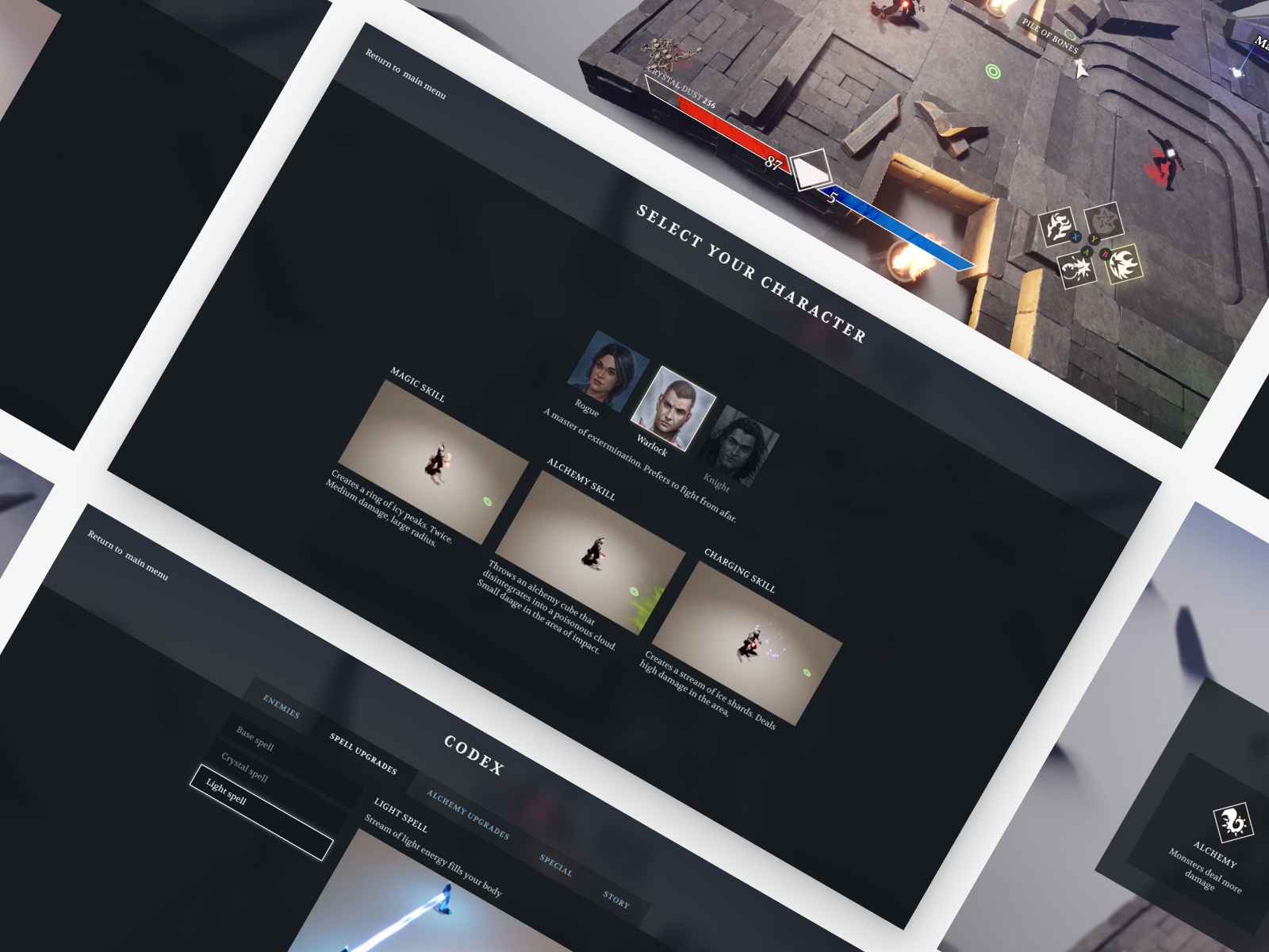 Action Roguelike UI Overhaul by Ian Corvin on Dribbble