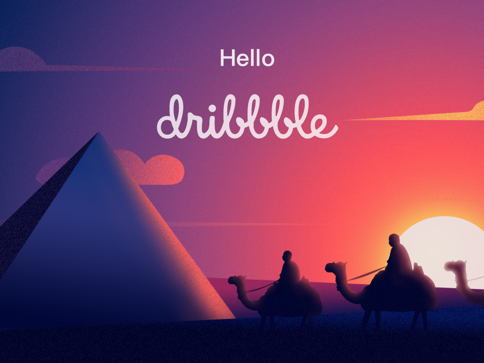 Hello Dribbble！ by baibai on Dribbble