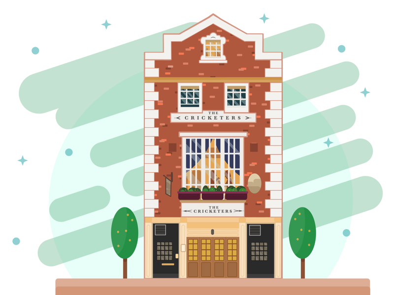London Pub Illustration by Andra Secelean on Dribbble