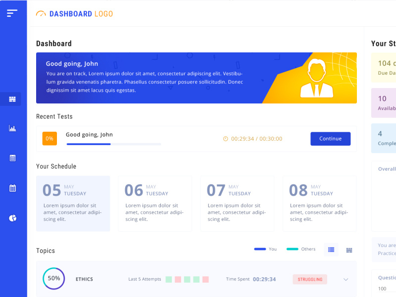 Desktop Dashboard by Aniruddha Deb Roy on Dribbble
