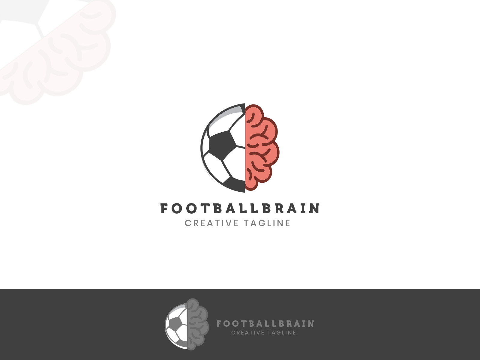 Football brain logo by Zarbaz Khan on Dribbble