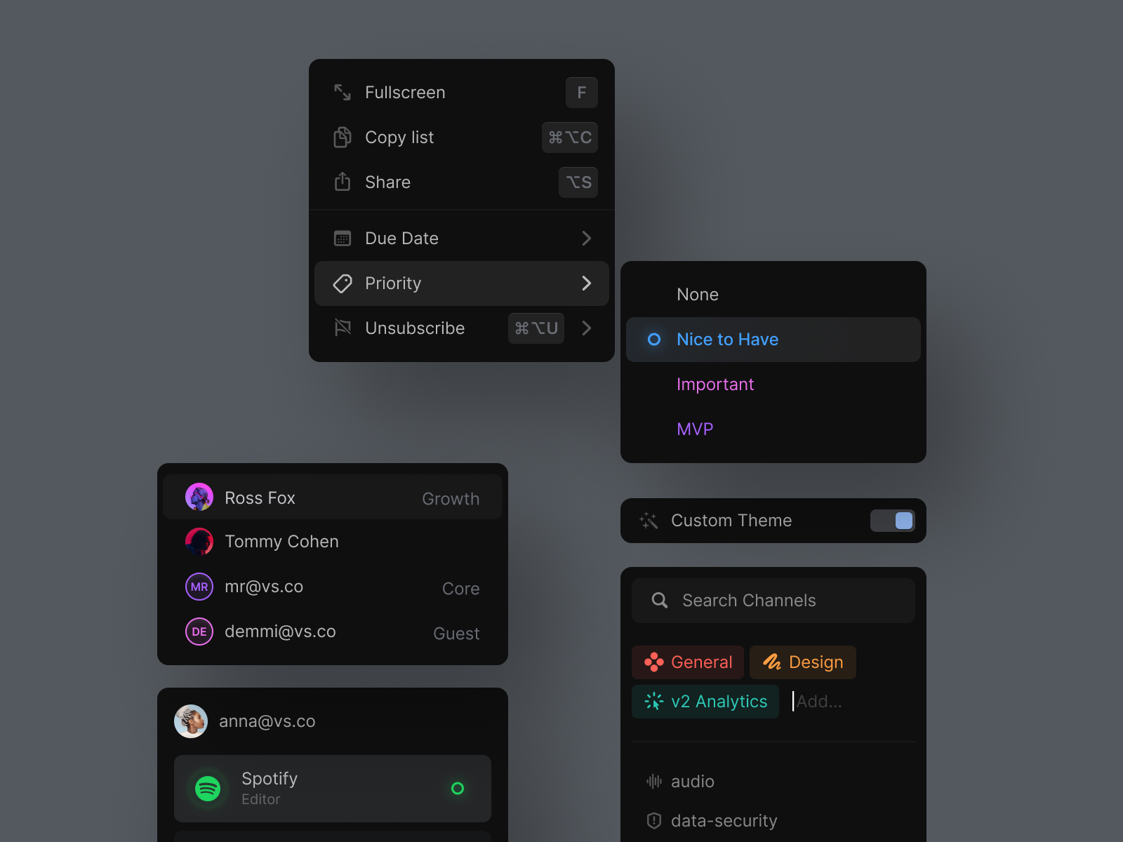 Popover Components by Wojciech Zieliński on Dribbble