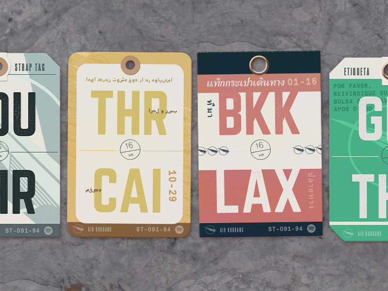 Bag Tags by Ted Angelilli on Dribbble