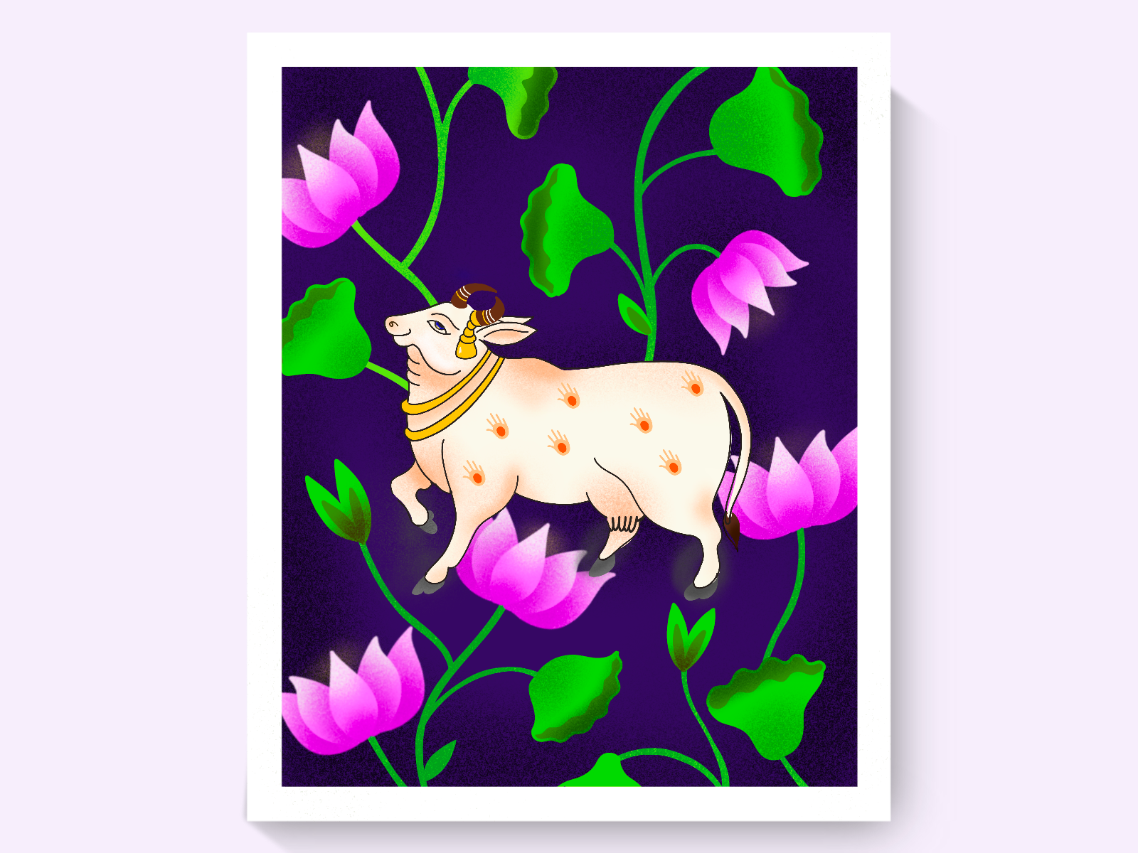 Gau Mata (Mother cow) illustration by Karan Arora on Dribbble