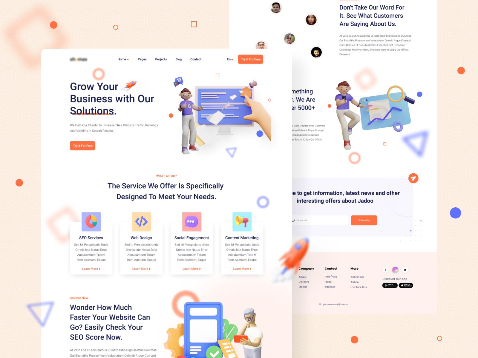 Business Agency Web UI Design by Design Fast on Dribbble