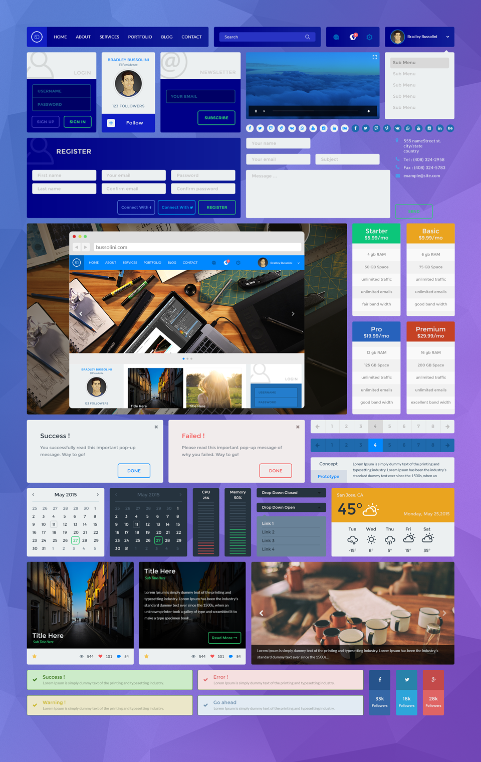 Dribbble - ui_kit800.png by Bradley Bussolini