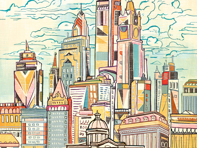 Cityscape by Jacqui Oakley on Dribbble