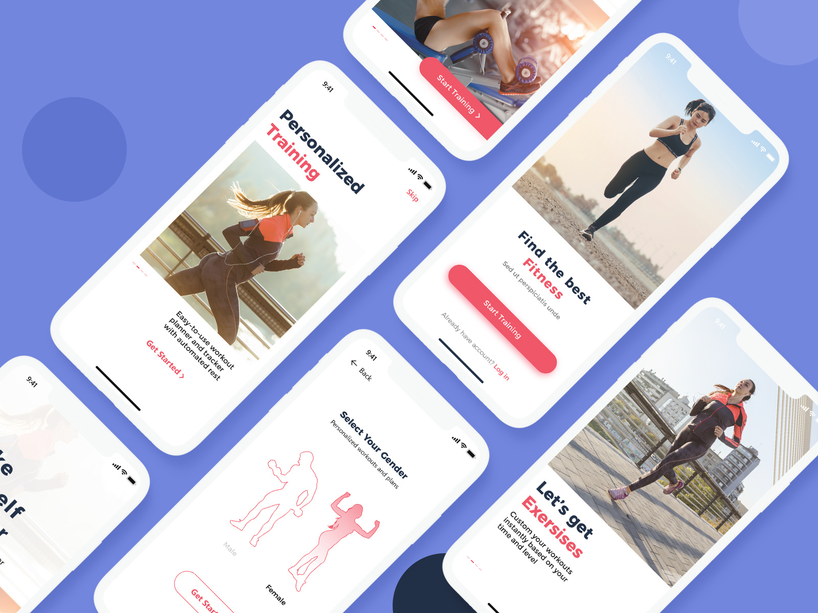 Fitness App design by eSparkBiz on Dribbble