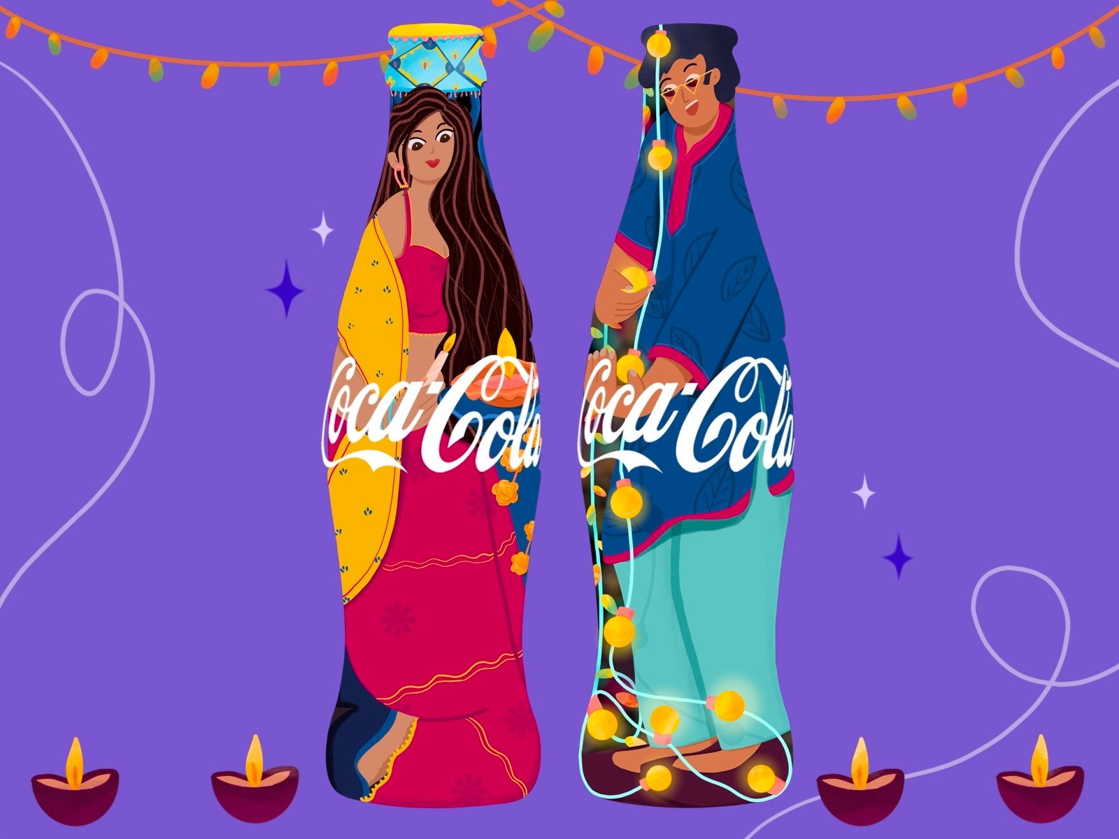 Milke hi Manegi Diwali with COCA COLA by Ritika Barua on Dribbble