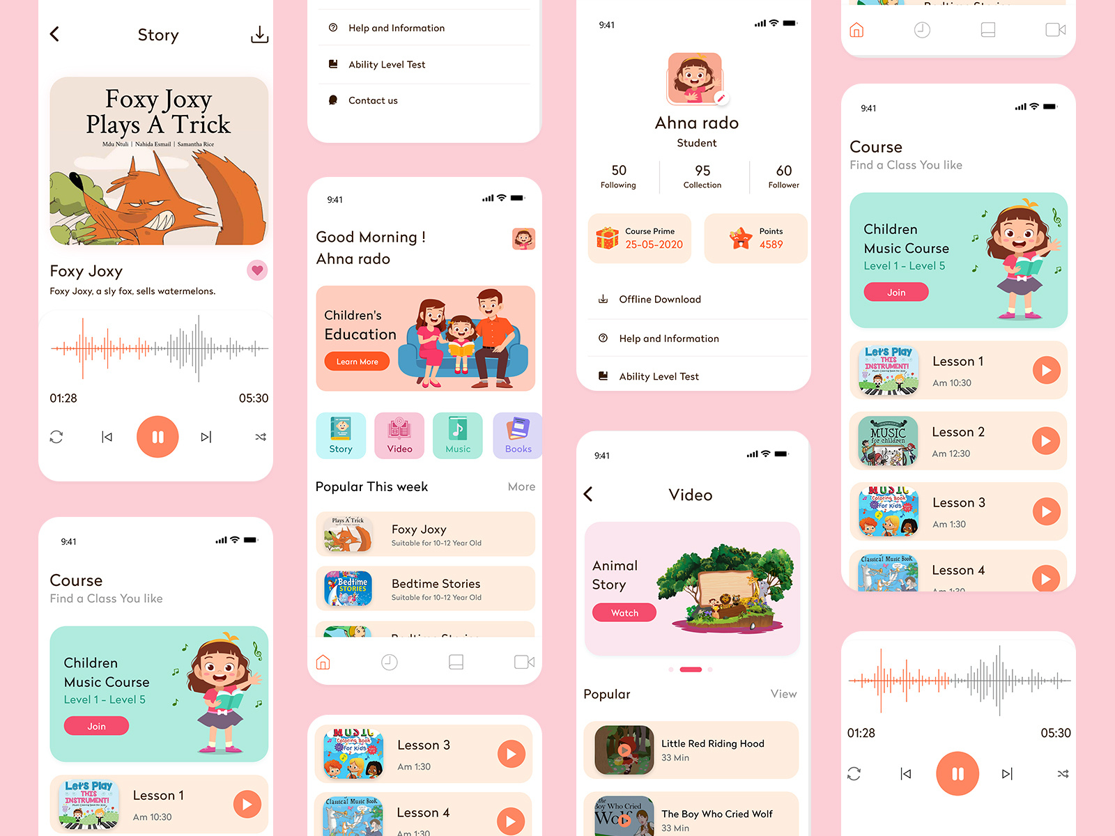 Child education App by aPurple on Dribbble