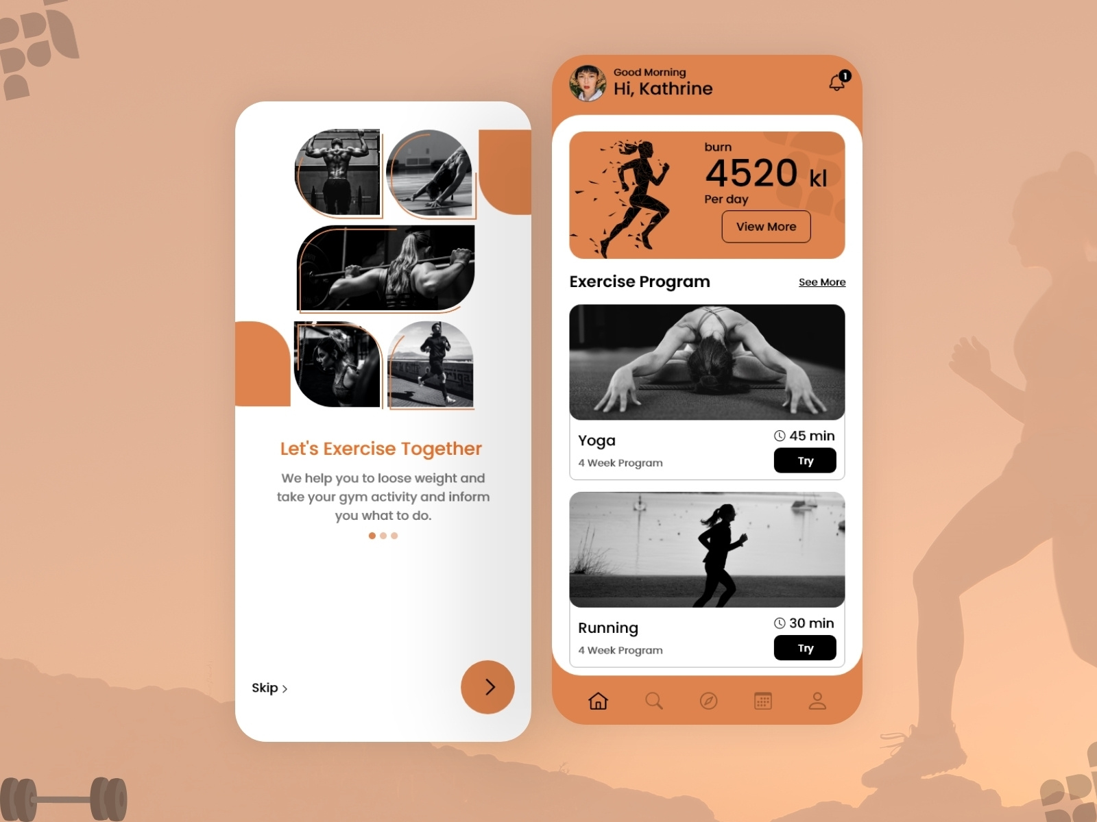 The Best Fitness App 🏋️ UI Design by aPurple on Dribbble