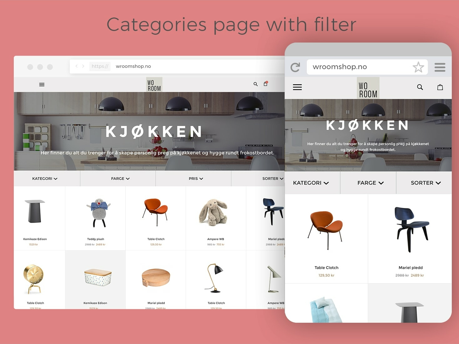 E-commerce design by Robert Haugen on Dribbble